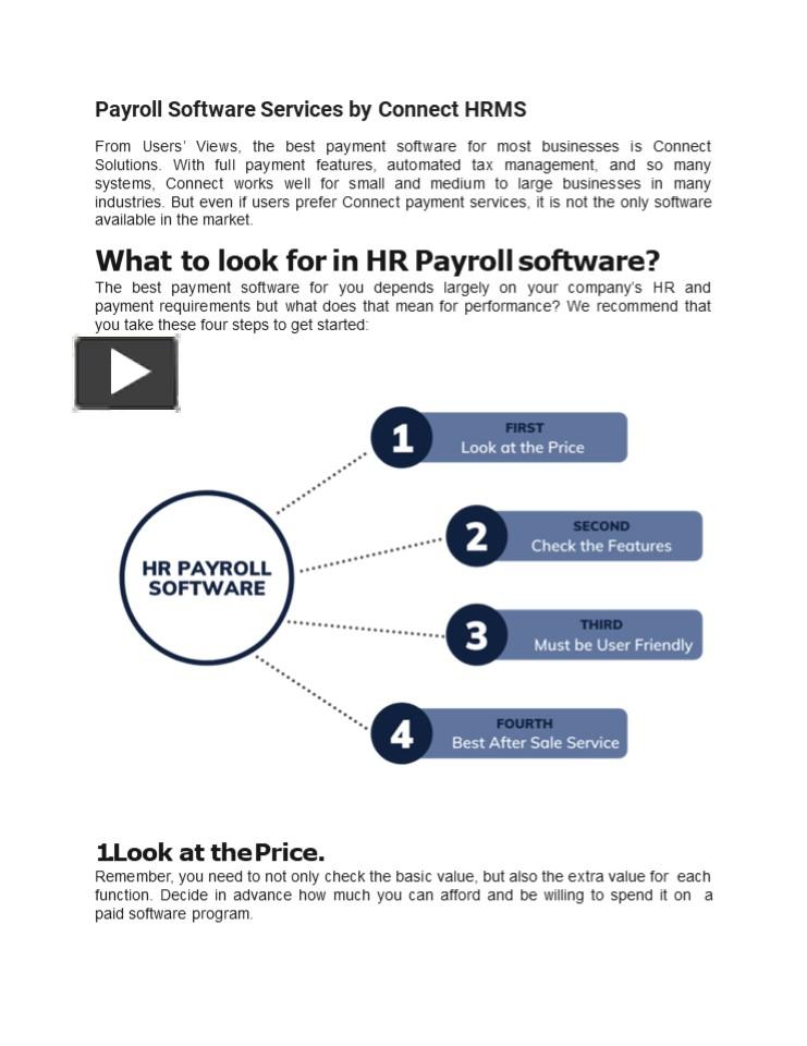 Payroll Software Services by Connect HRMS presentation | free to download