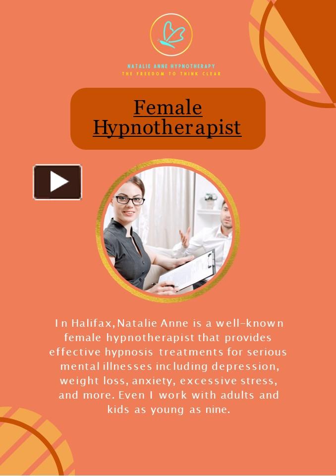Female Hypnotherapist | Natalie Anne Hypnotherapy presentation | free to download