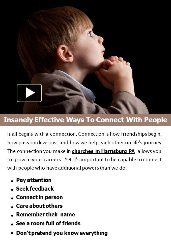 PPT – Insanely Effective Ways To Connect With People PowerPoint ...