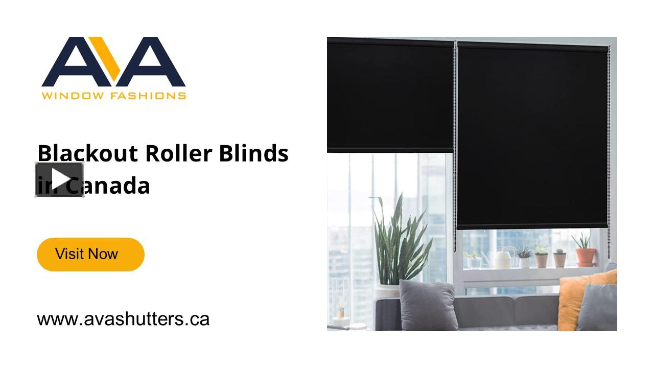PPT – Blackout Roller Blinds in Canada - Ava Window Fashions PowerPoint presentation | free to ...