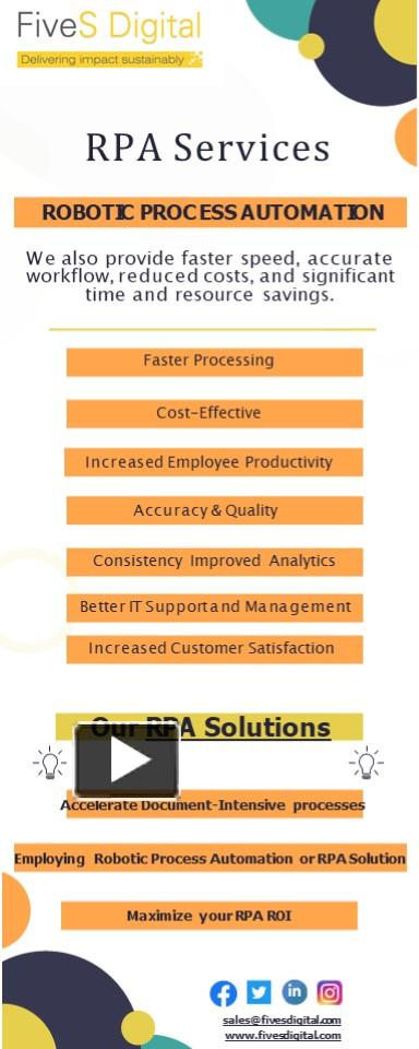 PPT – Our RPA Solutions - FiveS Digital PowerPoint presentation | free ...