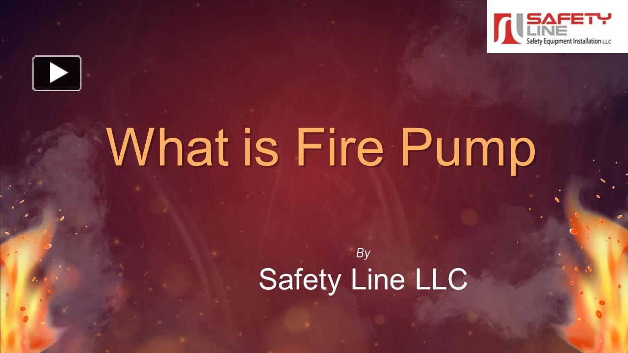 Fire pump presentation | free to download