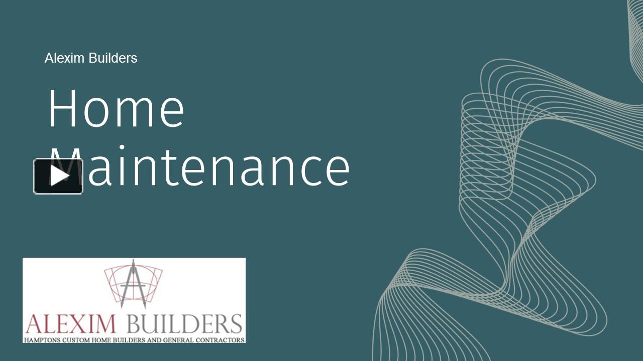 PPT – Home Maintenance PowerPoint presentation | free to download - id ...