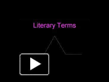 PPT – Literary Terms PowerPoint presentation | free to view - id: 9585f ...