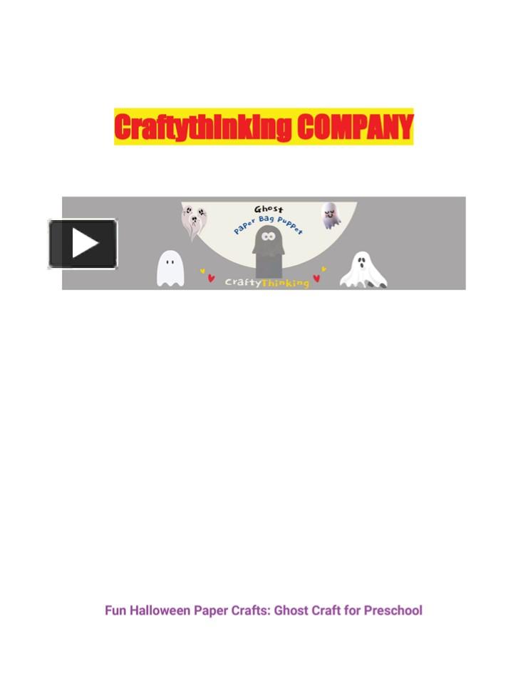 Ghost Craft for Kids presentation | free to download