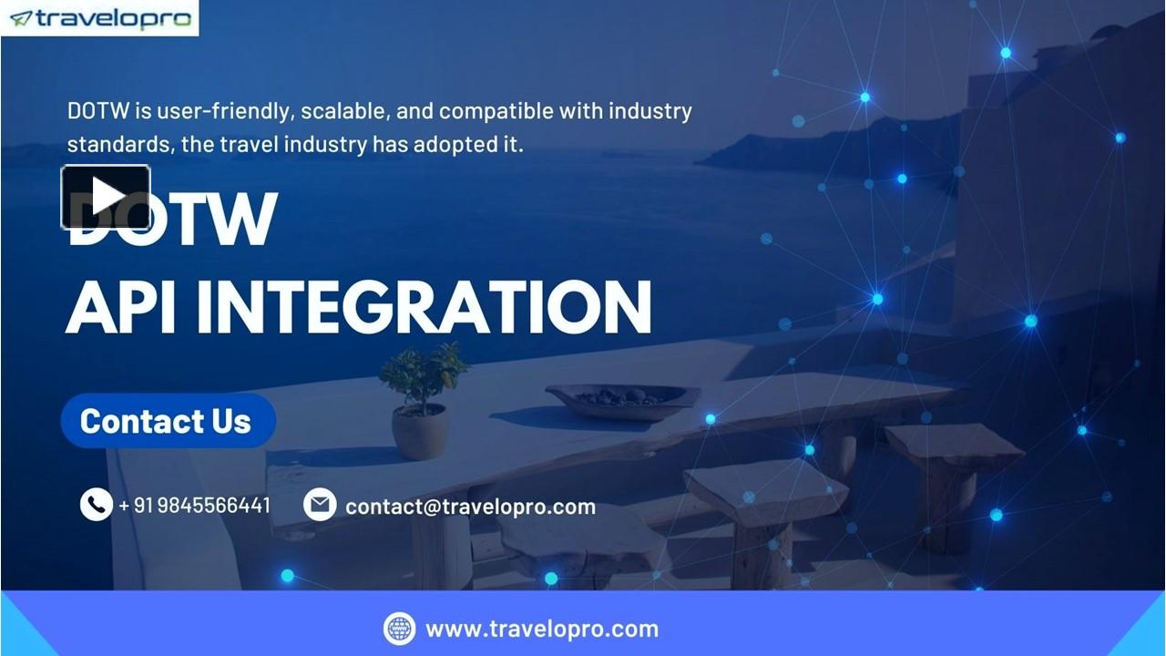 DOTW Hotel API Integration presentation | free to download