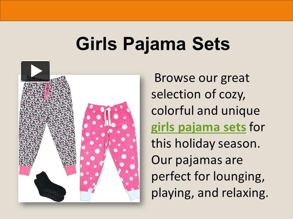 PPT – Girls Pajama Sets PowerPoint presentation | free to download - id ...
