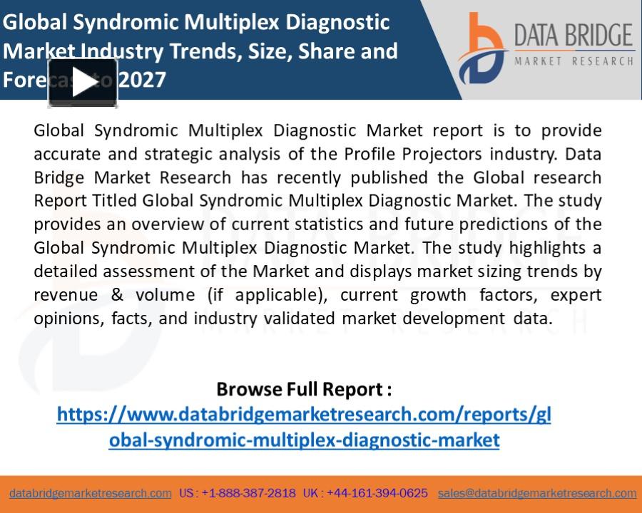 PPT – Syndromic Multiplex Diagnostic Market Trends and Market Analysis Report 2022 PowerPoint ...