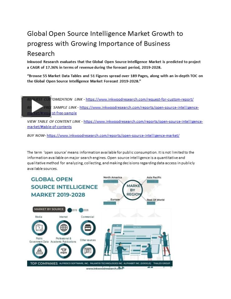 Global Open Source Intelligence Market | Size, Share, Growth, Analysis presentation | free to ...