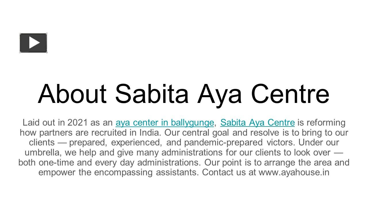PPT – Aya Centre In Kolkata PowerPoint presentation | free to download - id: 9595bd-MzcwY