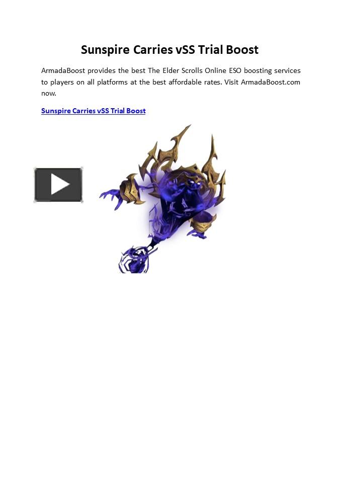 Sunspire Carries vSS Trial Boost presentation | free to download