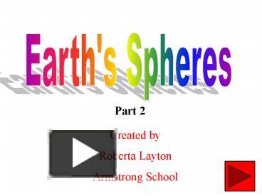 Earth's Spheres presentation | free to view
