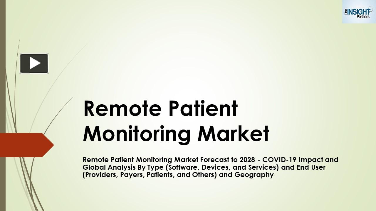 Remote Patient Monitoring Market presentation | free to download