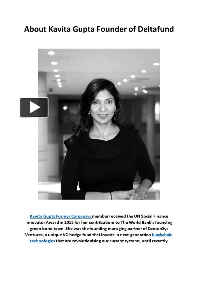 Ppt Kavita Gupta Founder Powerpoint Presentation Free To Download Id 959dd5 M2e5n 