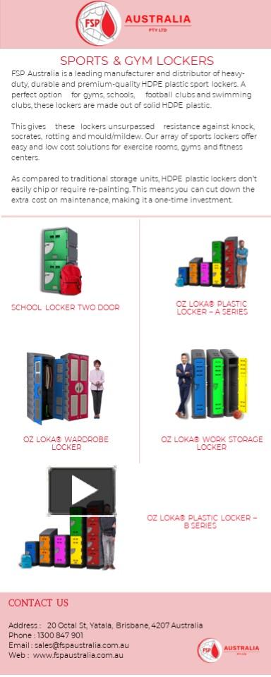 PPT – Durable Plastic Gym Lockers PowerPoint presentation | free to download - id: 959e22-ZDJjM