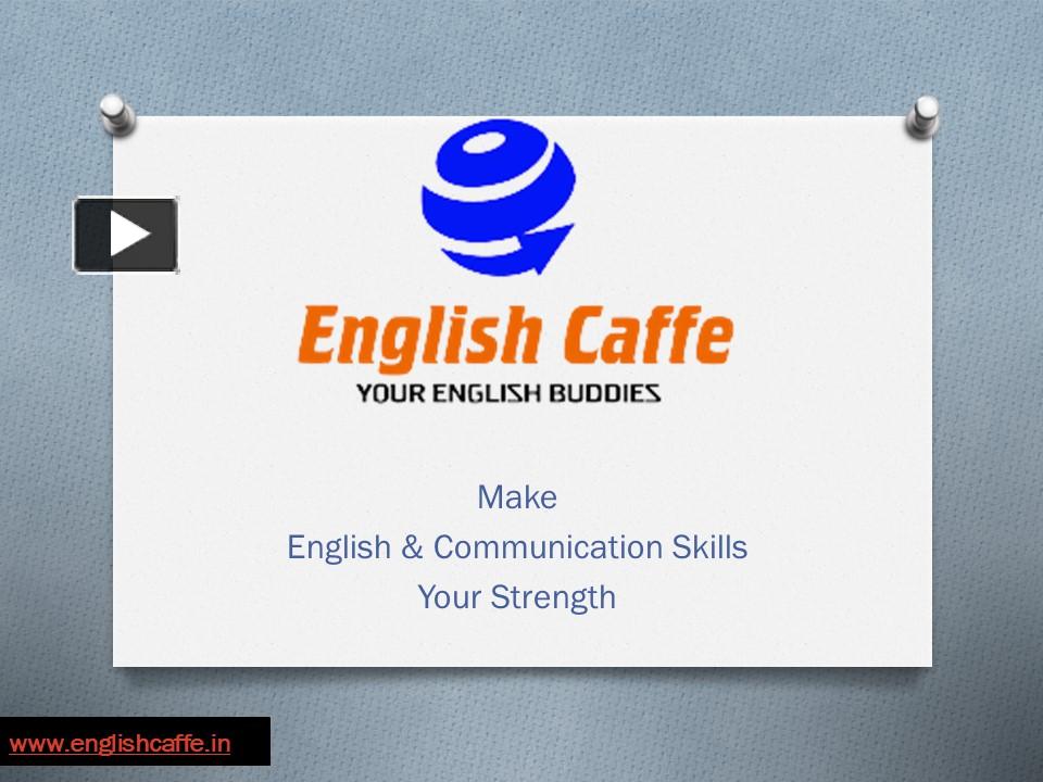 Best online English Speaking Institute | English Caffe presentation | free to download