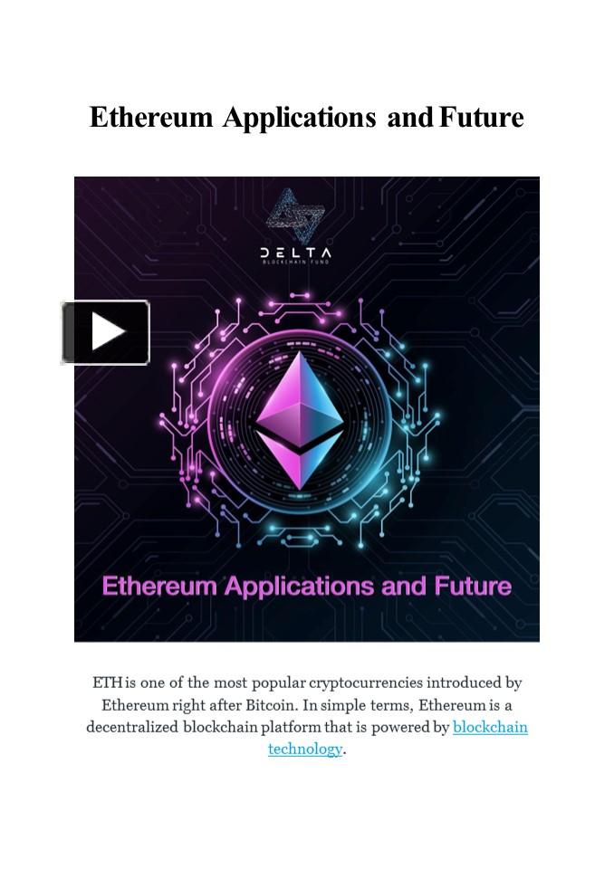 PPT – Ethereum Applications and Future PowerPoint presentation | free to download - id: 95a309-MzYxN