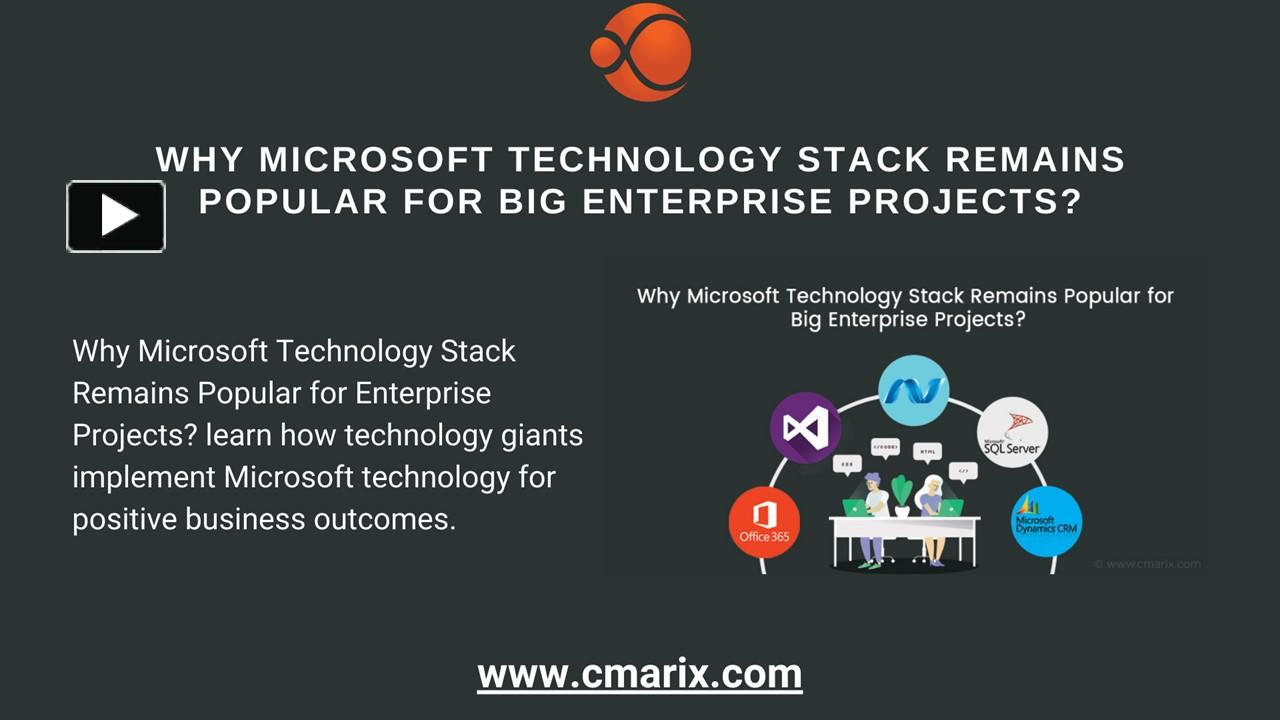 Why Microsoft Technology Stack Remains Popular for Big Enterprise Projects? presentation | free ...