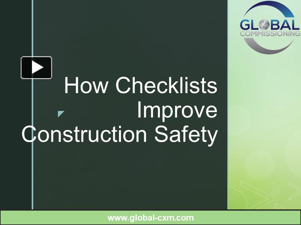 PPT – How Checklist improve Construction Safety PowerPoint presentation | free to download - id ...