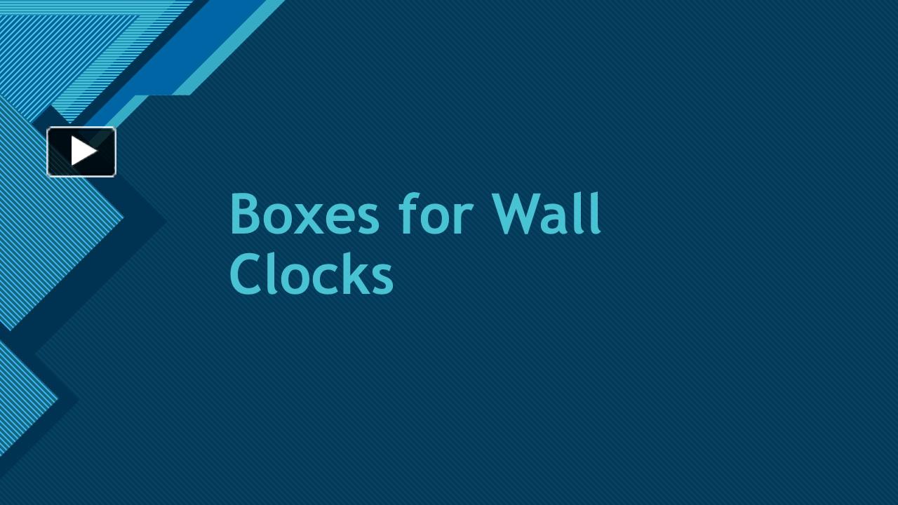 Attract customers using high-quality clock boxes presentation | free to download