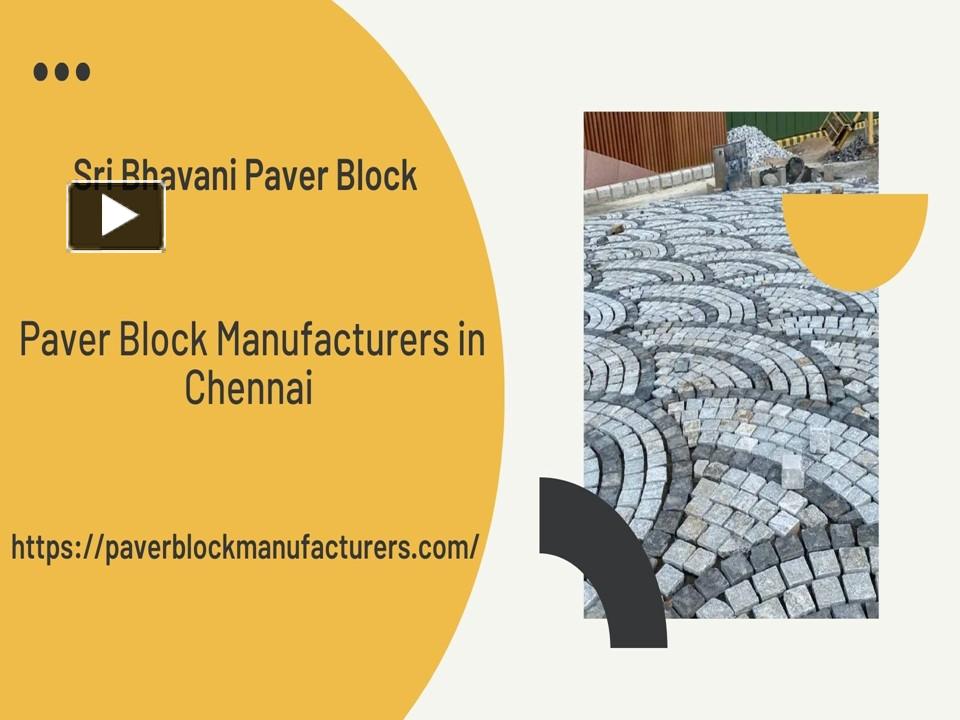 Paver Block Manufacturers In Chennai - Residential Paver Block ...