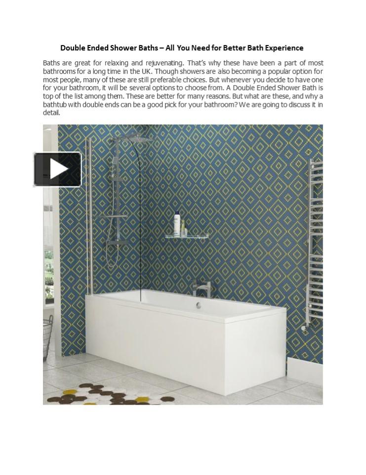 PPT – Double Ended Shower Baths – All You Need For Better Bath Experience PowerPoint ...