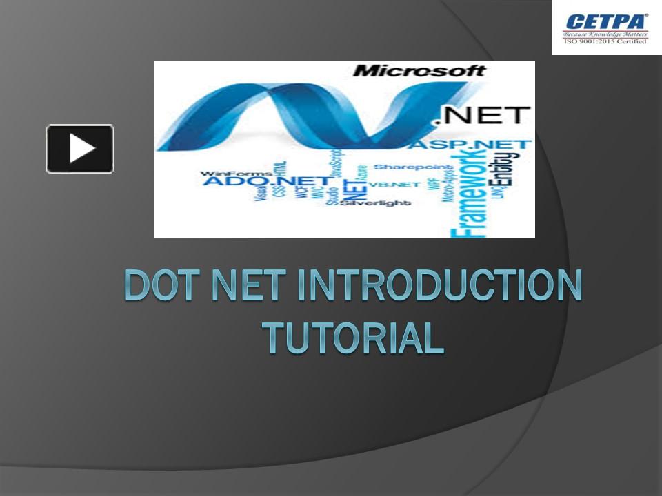 PPT – An Introduction to Dot Net PowerPoint presentation | free to download - id: 95aa6b-NjAyN