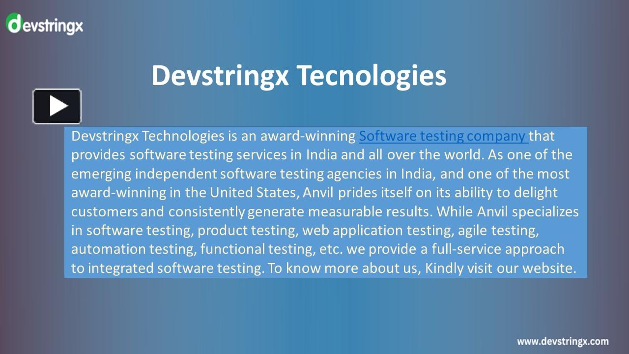 What Is Software Testing Presentation Free To Download