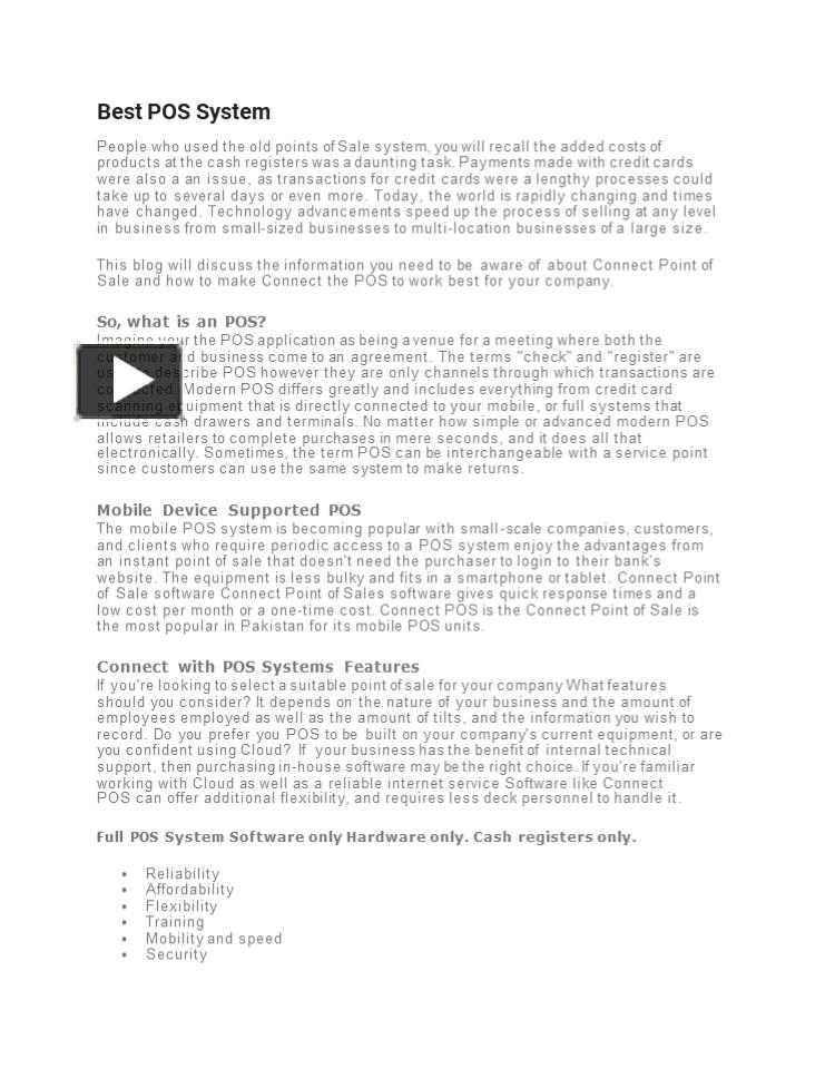 PPT – Best POS System PowerPoint presentation | free to download - id: 95b13f-ODRkZ