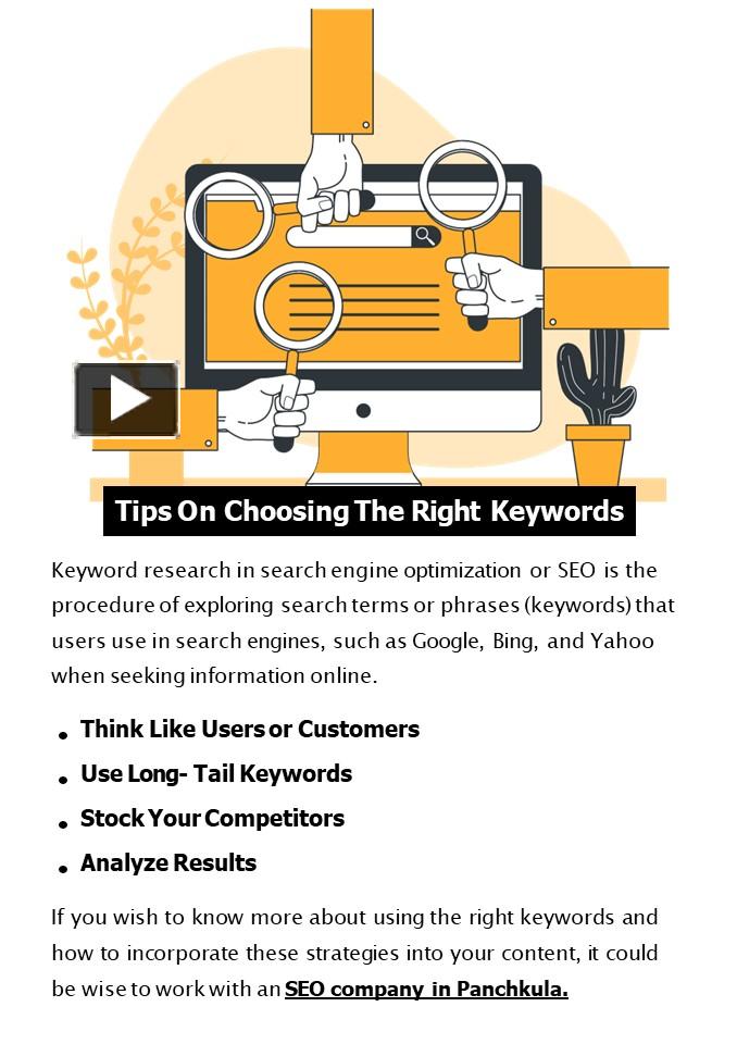 PPT – Tips On Choosing The Right Keywords PowerPoint presentation ...
