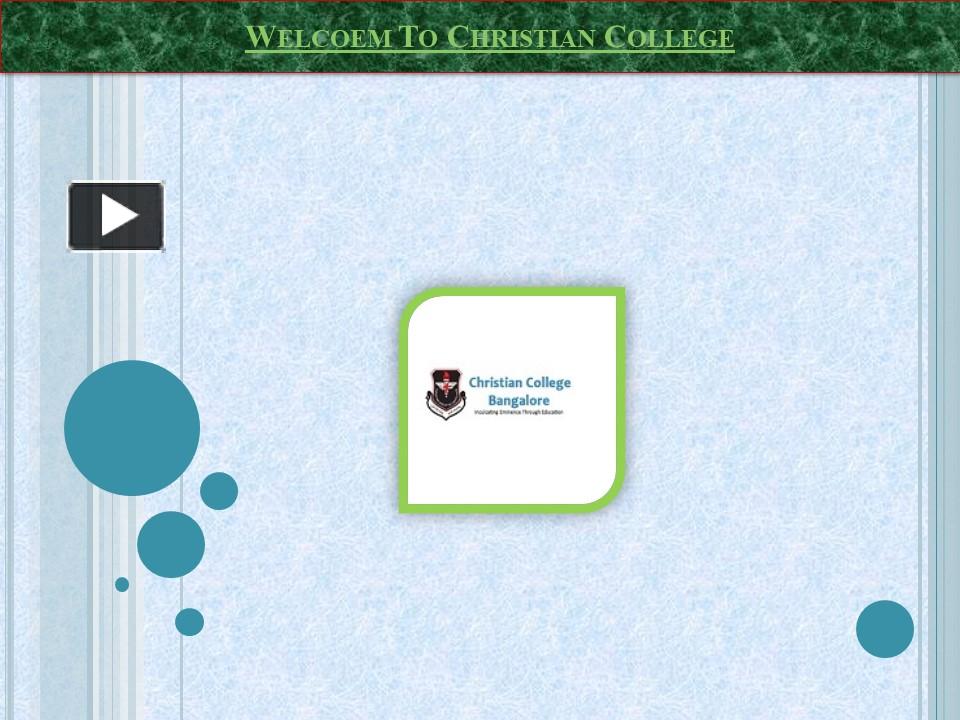 PPT – Top Gnm Nursing Colleges In Bangalore | Christian College PowerPoint presentation | free ...