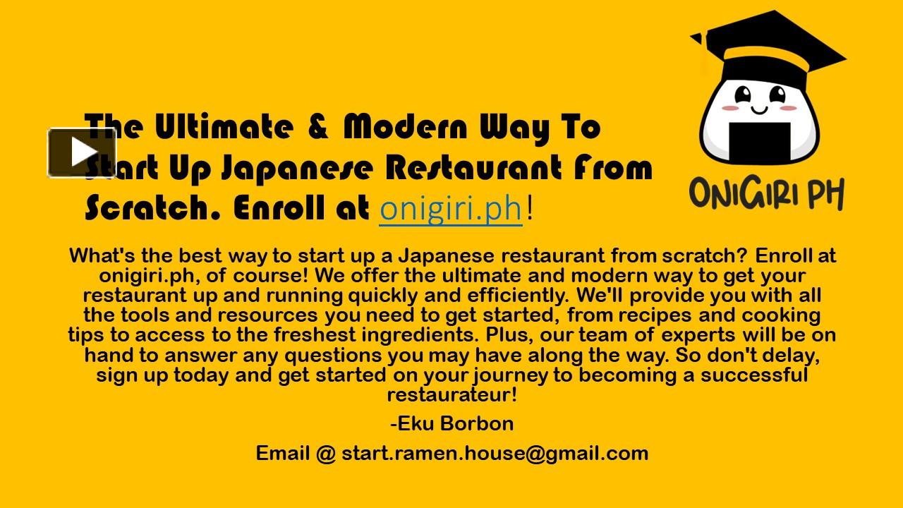 PPT – Onigiri.ph PowerPoint presentation | free to download - id: 95b604-ZjMwM