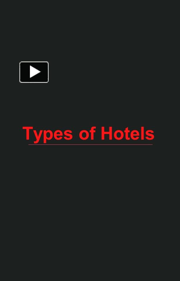 Types of Hotels presentation | free to download