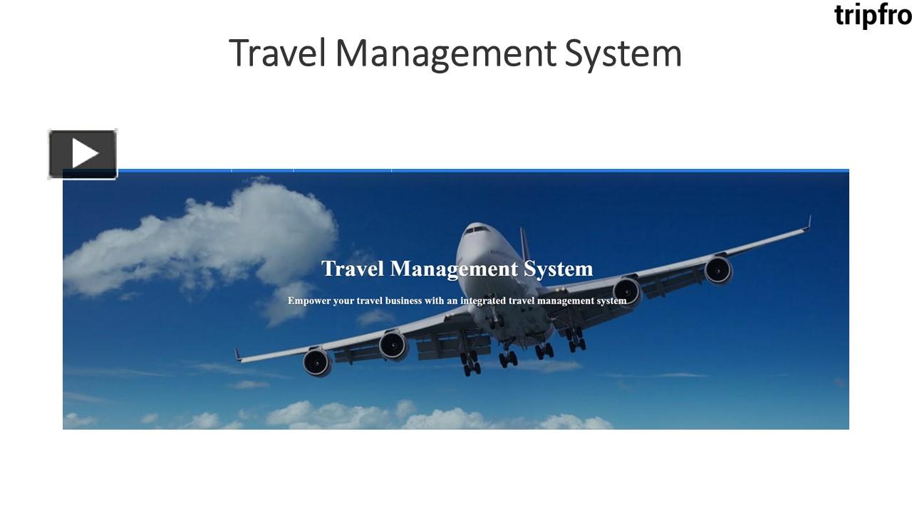 PPT – Travel Management System (2) PowerPoint presentation | free to download - id: 95bd1c-MjJjZ