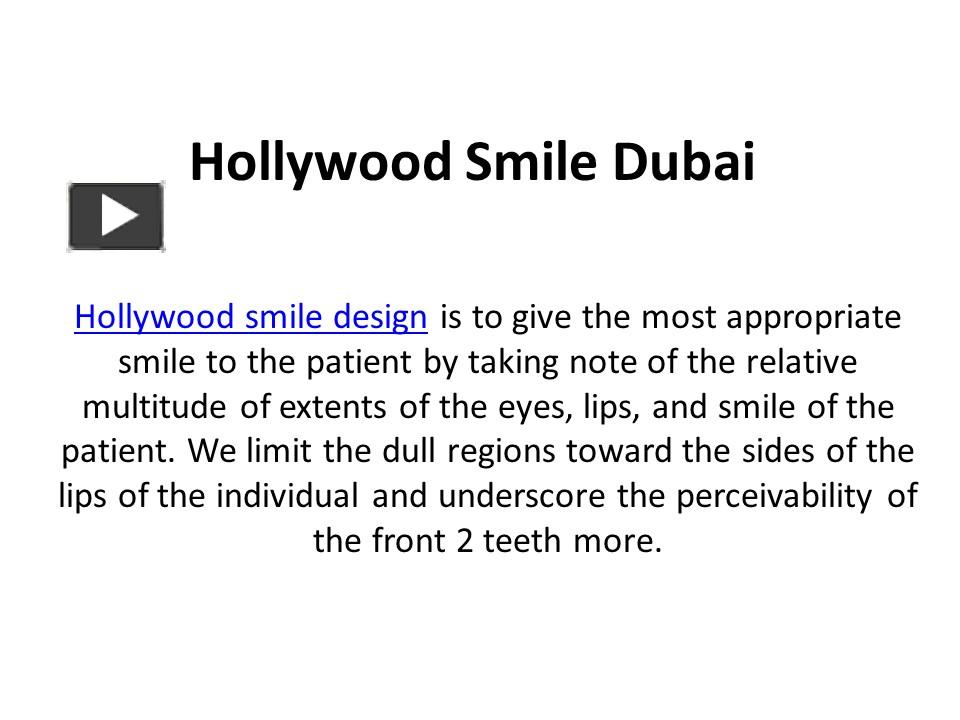 PPT – Hollywood Smile Dubai PowerPoint presentation | free to download - id: 95beb1-YTUxO