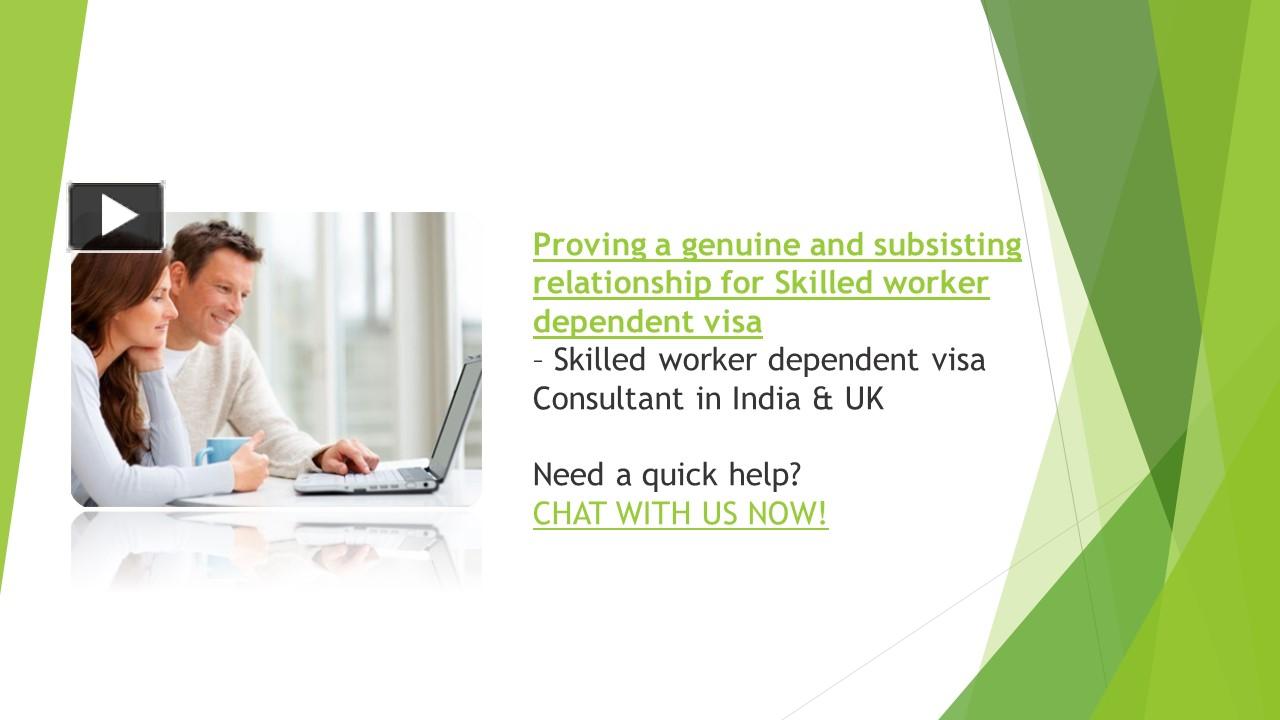 PPT – Proving a genuine and subsisting relationship for Skilled worker ...