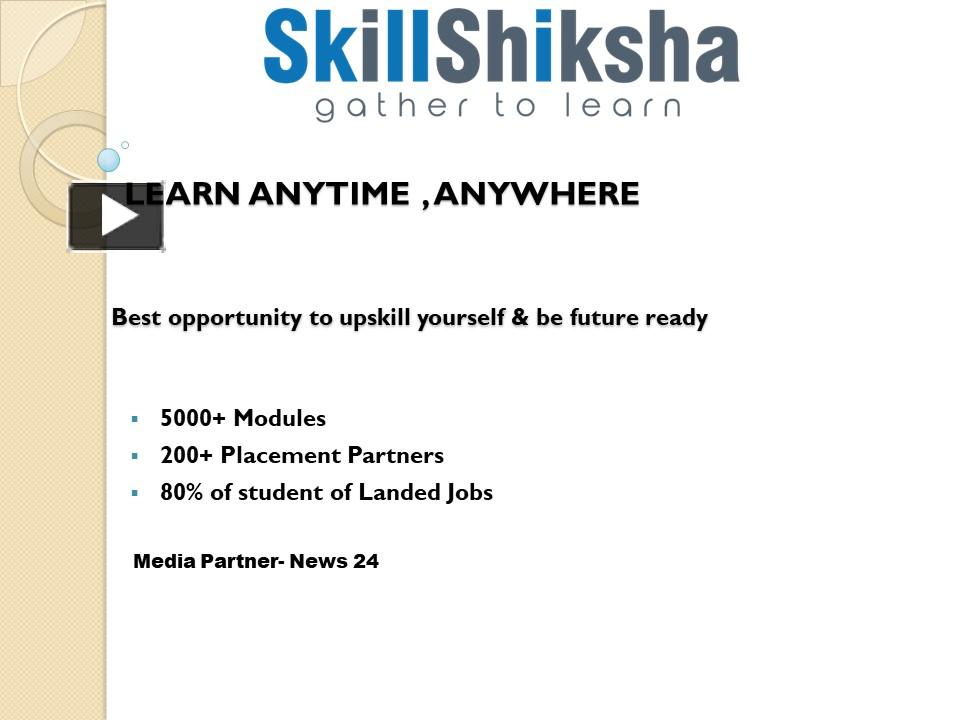 Skill Shiksha Data science PPT presentation | free to download