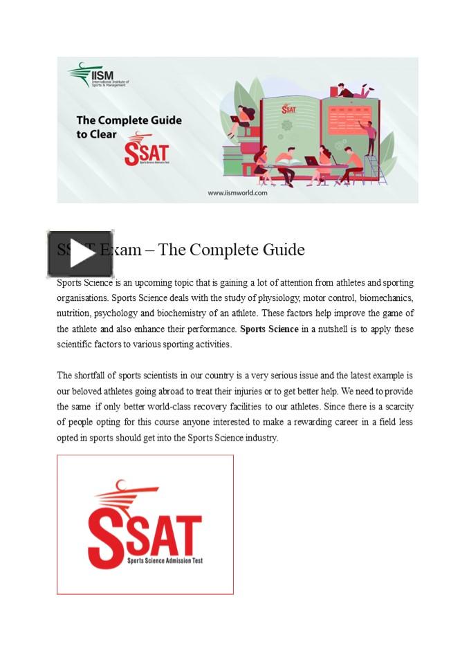 PPT – SSAT Exam – The Complete Guide by IISM PowerPoint presentation | free to download - id ...