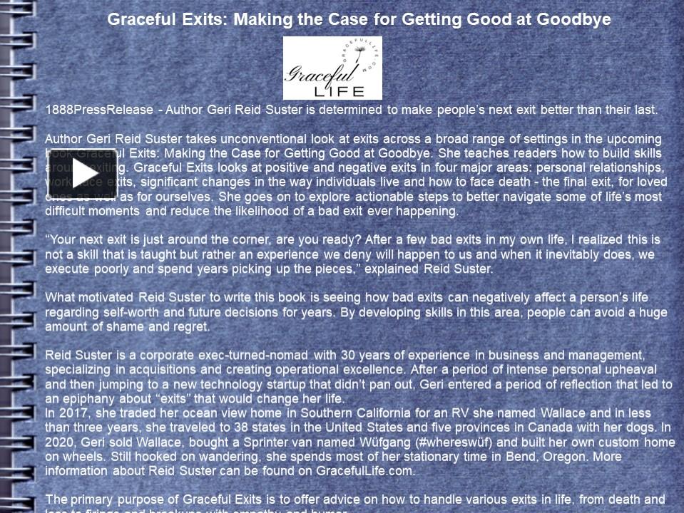 Graceful Exits: Making the Case for Getting Good at Goodbye presentation | free to download