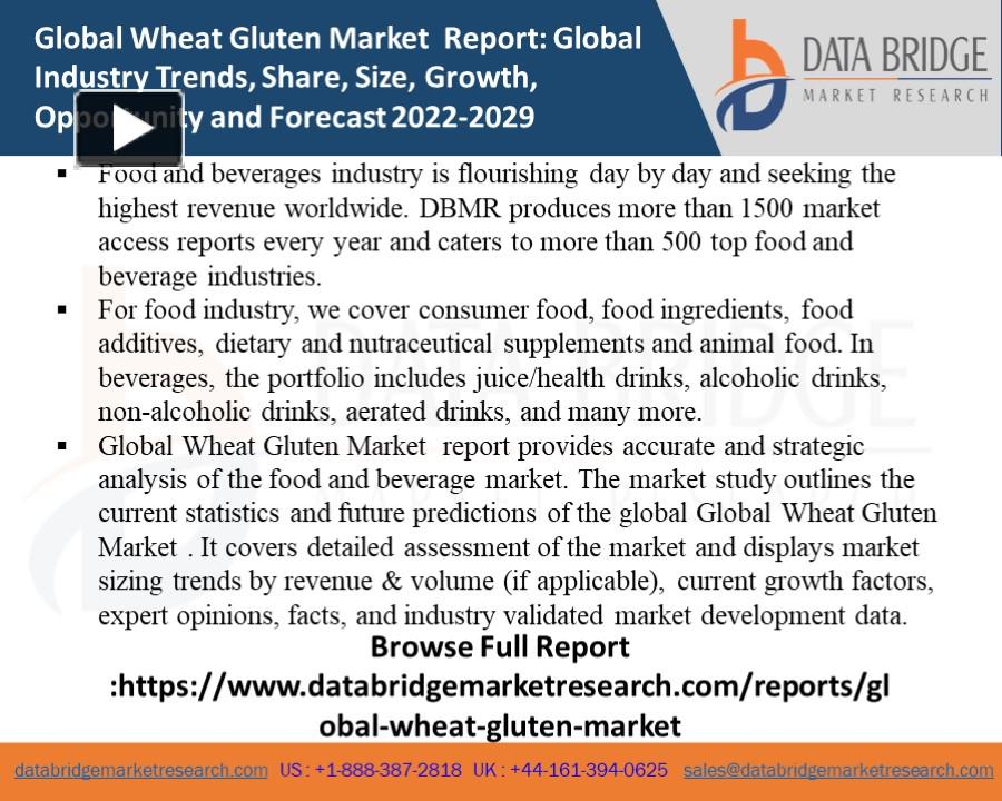PPT – Wheat Gluten Market expected to reach USD 74 billion by 2029 PowerPoint presentation ...