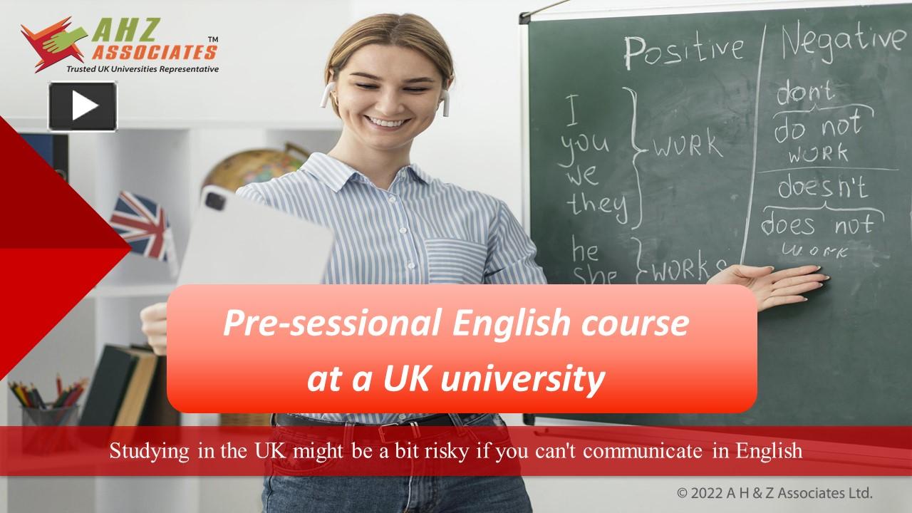 PPT – How to Find The Best Pre-sessional English Course in the UK PowerPoint presentation | free ...