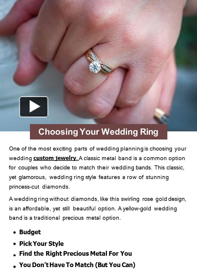 Choosing Your Wedding Ring presentation | free to download