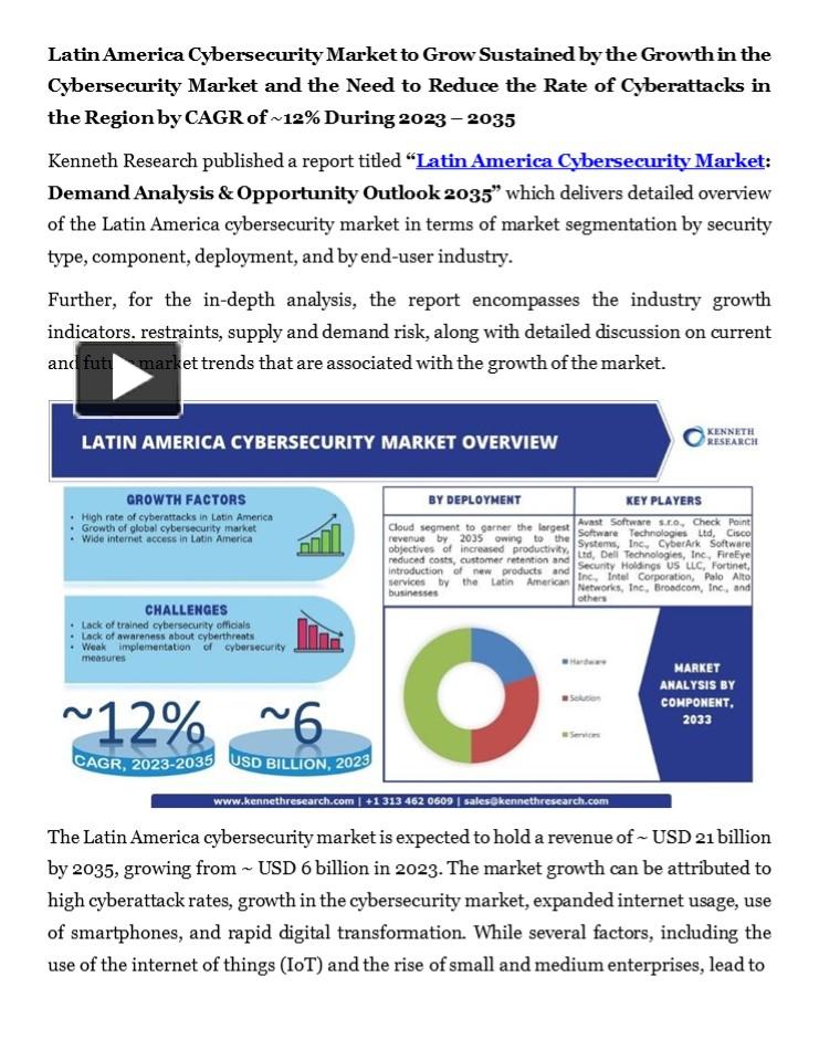 Latin America Cybersecurity Market Size, Report & Analysis presentation ...