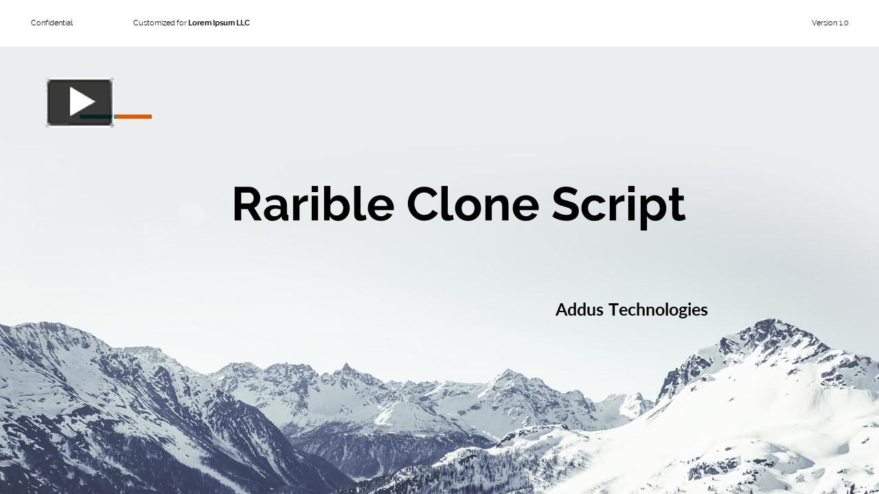 PPT – Best Rarible Clone Script PowerPoint presentation | free to download - id: 95e4ba-YmI3Z