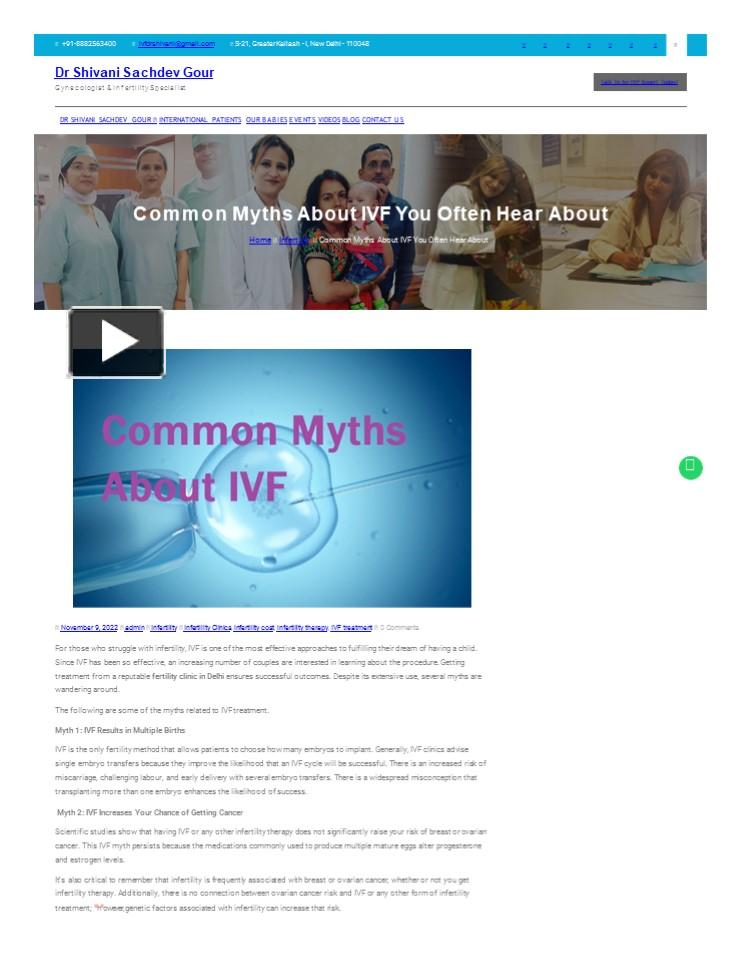PPT – Common Myths About IVF You Often Hear About PowerPoint presentation | free to download ...