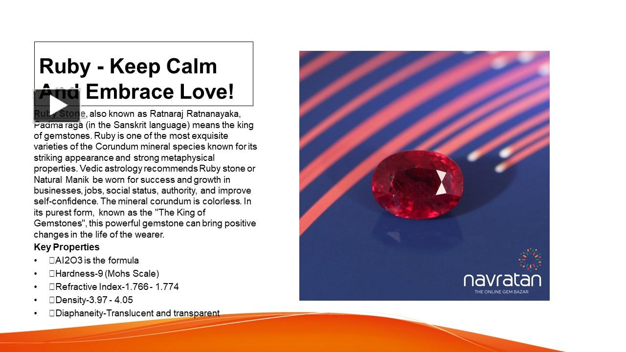 PPT – Ruby - Keep Clam and Embrace Love! PowerPoint presentation | free to download - id: 95e69f ...