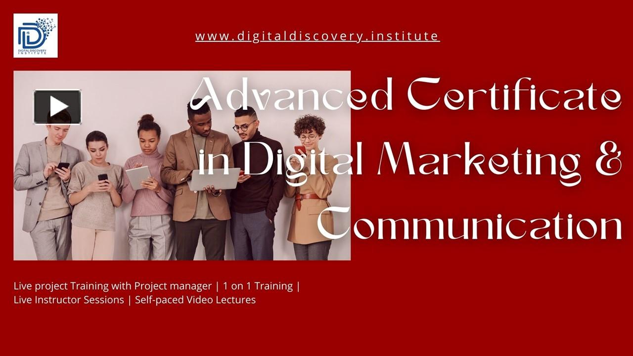 PPT – DDI Digital Marketing PowerPoint presentation | free to download - id: 95ecc7-ZWEzY