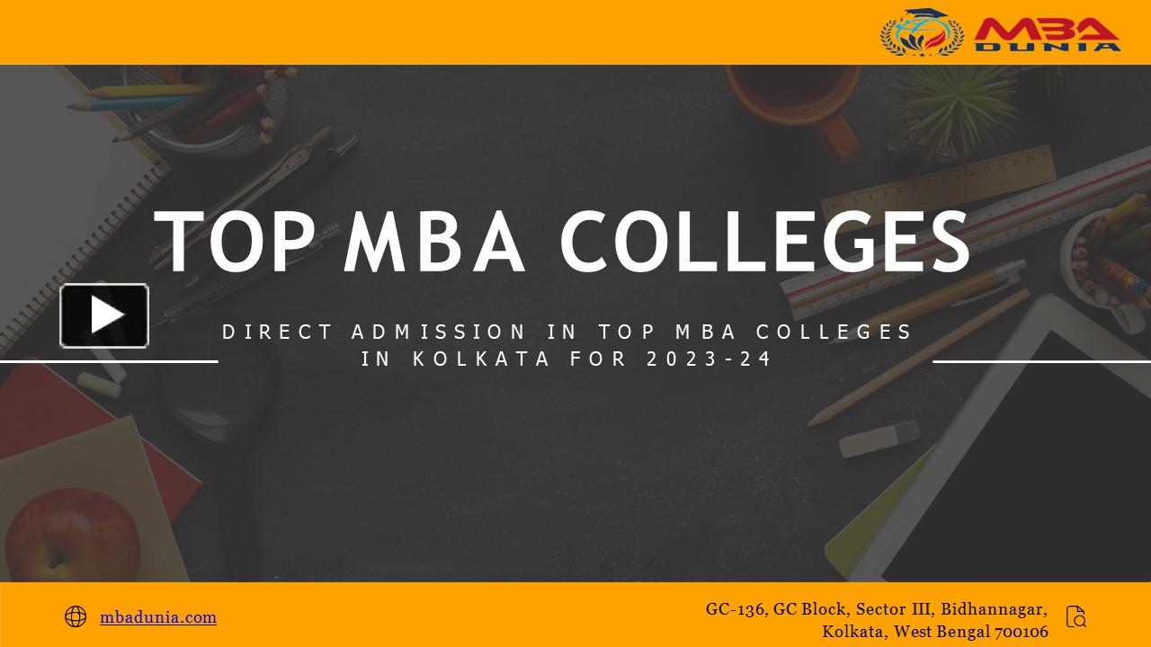 PPT – Direct Admission in Top MBA Colleges in Kolkata for 2023-24 PowerPoint presentation | free ...
