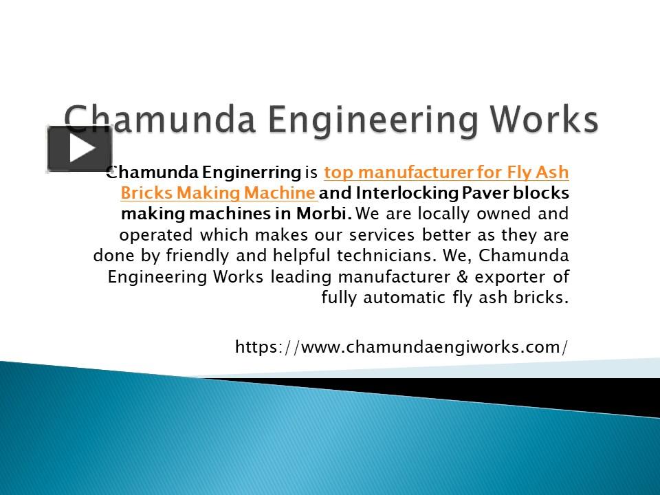 Chamunda Engineering Works presentation | free to download