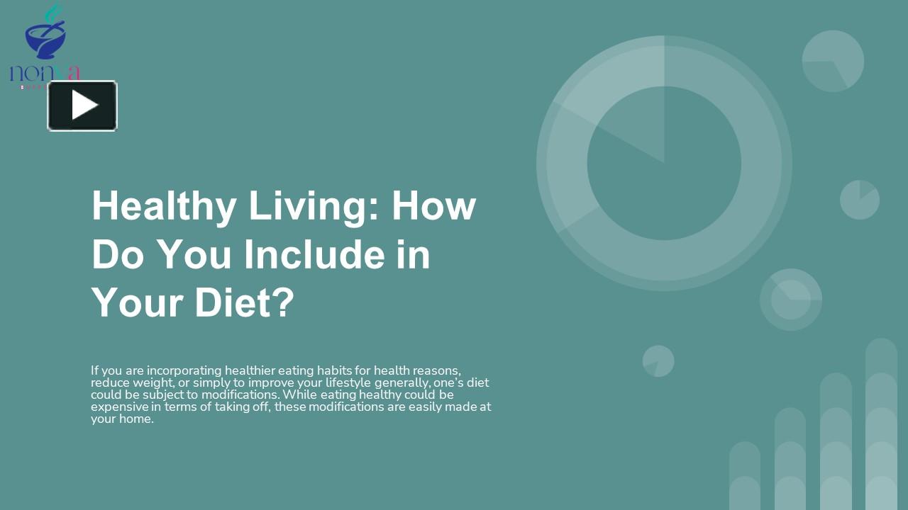 Healthy Living: How Do You Include in Your Diet? presentation | free to ...